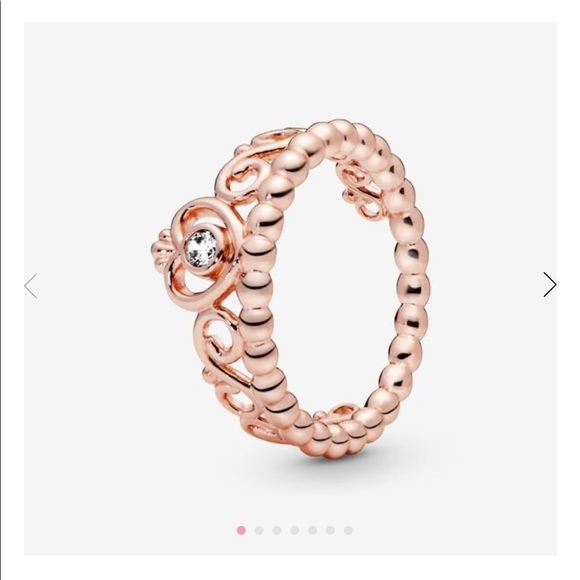 Jewelry | Pandora Princess Tiara Crown Ring Rose Gold | Poshmark